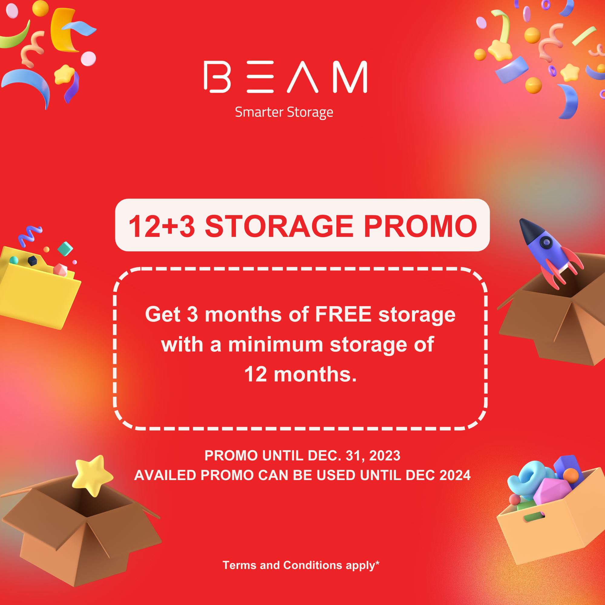 PREPAY AND SAVE PROMO! - BEAM Space